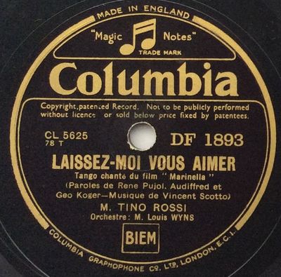 🐞 Paroles de Tino Rossi : Tchi Tchi - paroles de chanson