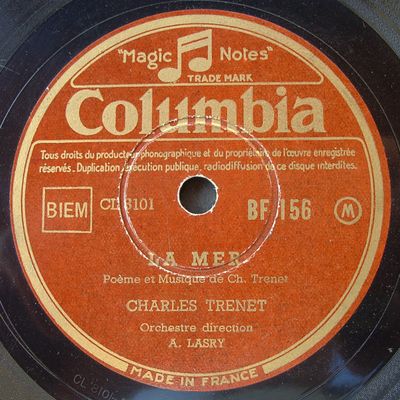 🐞 Paroles de Charles Trenet : La Mer - paroles de chanson